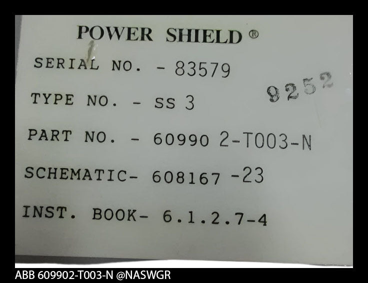609902-T003-N ~ ABB 609902-T003-N Solid State Device — North American Switchgear Store