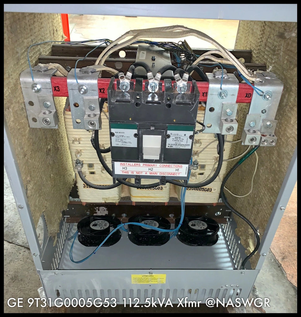 GE 9T31G0005G53 112.5kVA K-Factor Transformer - 480V-208/120Y Primary — North American ...