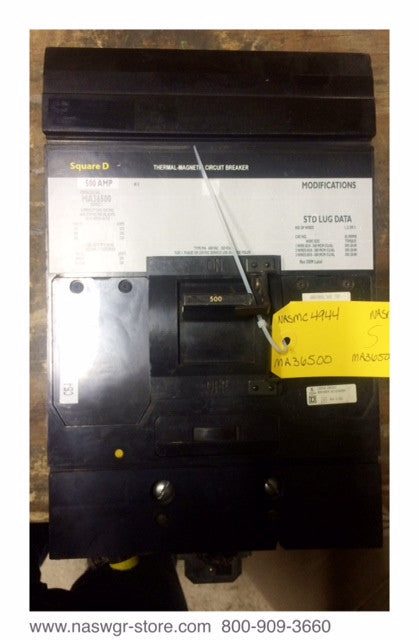 Square D MA36500 Molded Case Circuit Breaker - 500 Amp — North American Switchgear Store