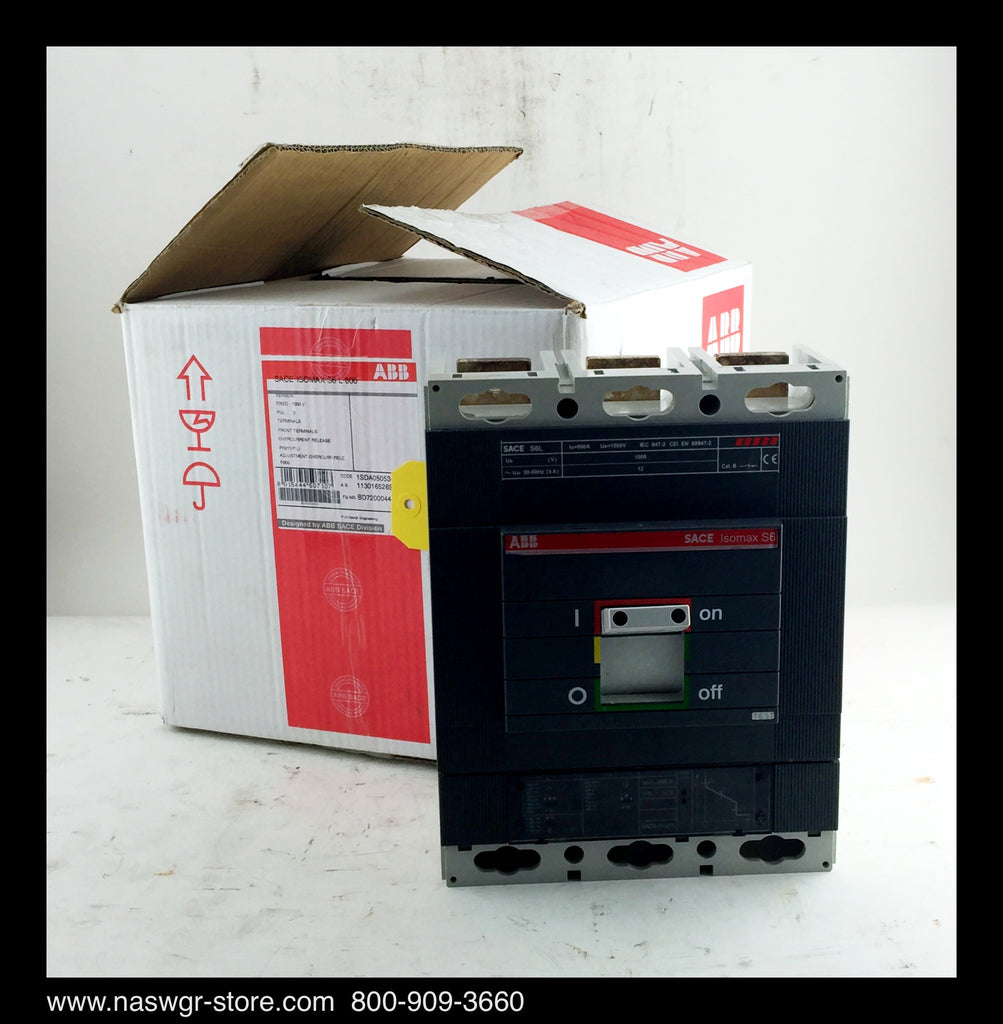ABB SACE Isomax S6L800 Molded Case Circuit Breaker - 800 Amp - Unused — North American ...