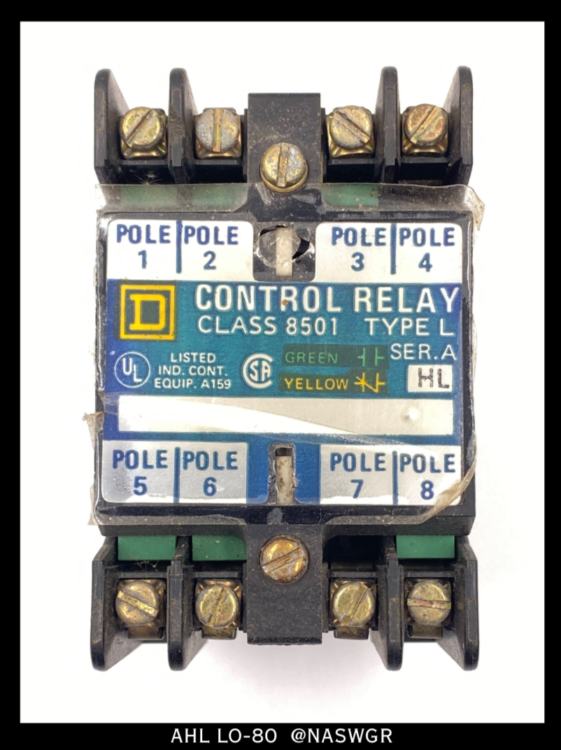 Square D 8501LO80V02 Type L Industrial Control Relay - 120vAC — North American Switchgear Store