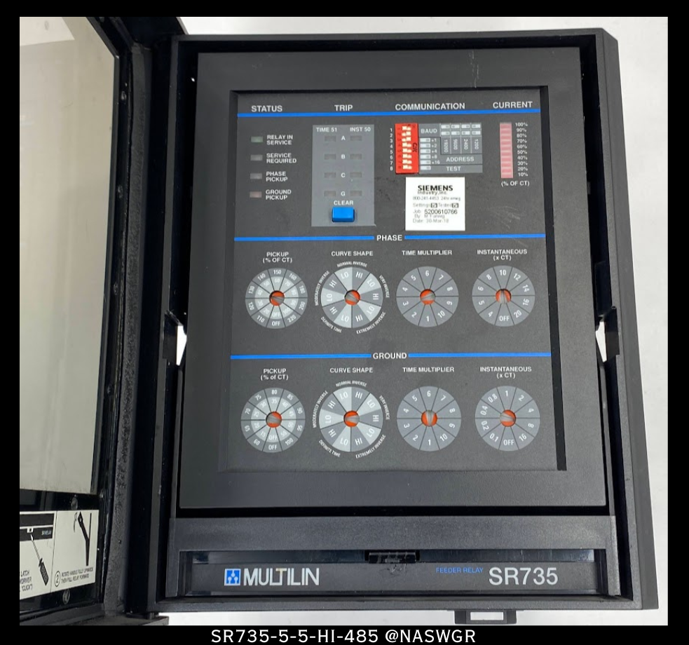 General Electric Multilin SR735 Feeder Protection Relay - SR735-5-5-HI ...