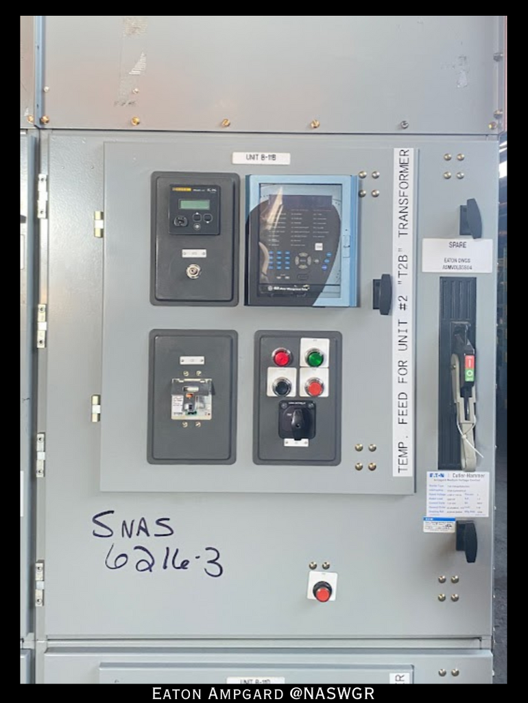 Eaton / Cutler Hammer Ampgard Medium Voltage Control Cell Section- 125 ...
