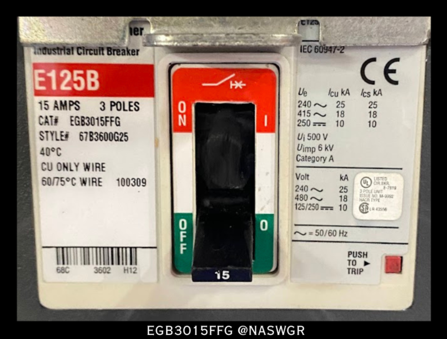 Eaton EGB3015FFG Molded Case Circuit Breaker - 15 Amp — North American ...