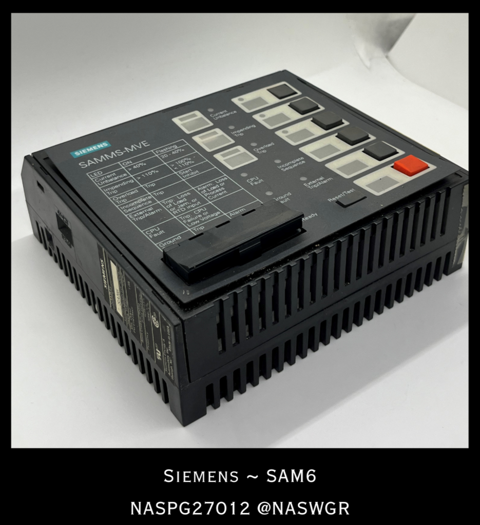 SAM6 - Siemens SAM6 - SAMMS-MVE ELECTRONIC OVERLOAD DEVICE — North ...
