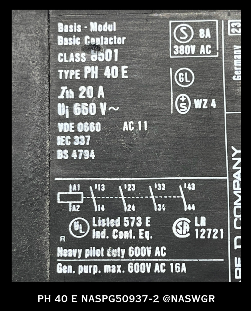 PH 40 E Square D Relay - Basic Contactor Relay — North American ...