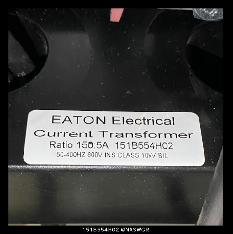 Eaton 151B554H02 Current Transformer - 150:5 Amps — North American ...