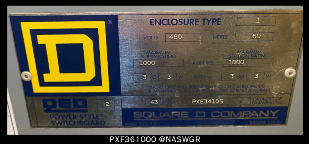 Square D PXF361000 QED Power Style Switchboard Enclosure - 1200 Amps/4 ...