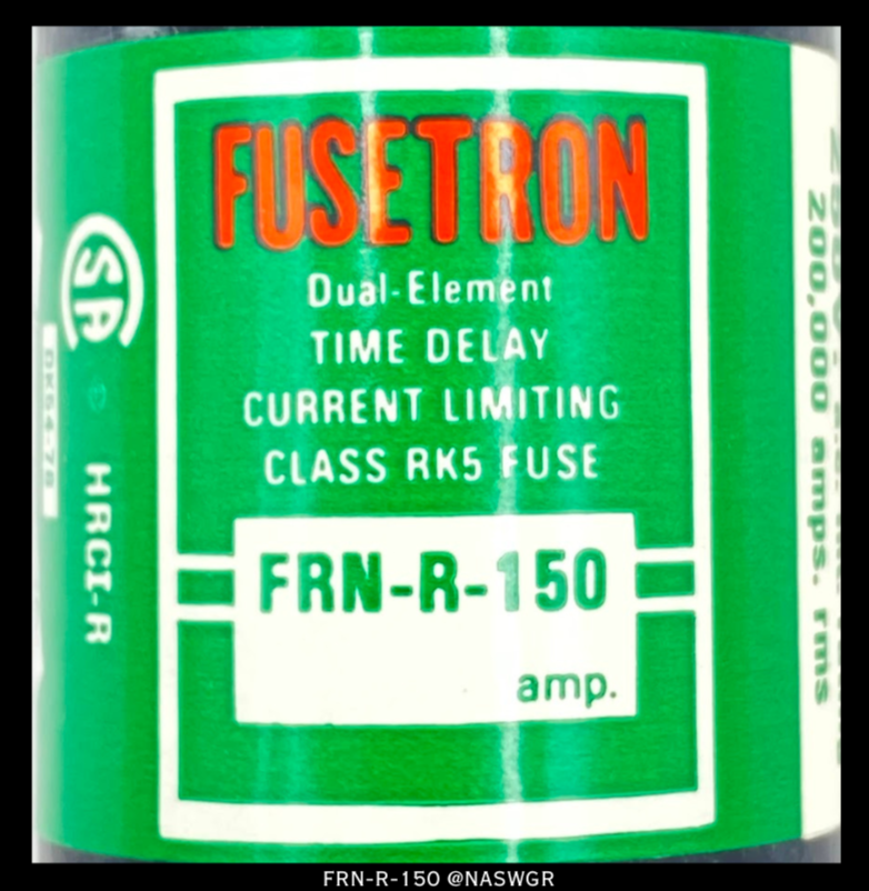 Bussman Fusetron FRN-R-150 Fuse - 150A/250V - Unused — North American ...