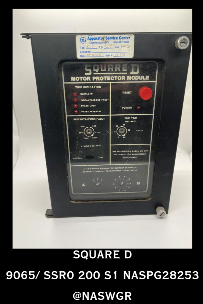 9065/ SSR0-200-S1 ~ Square D 9065/ SSR0-200-S1 Motor Protection Module ...