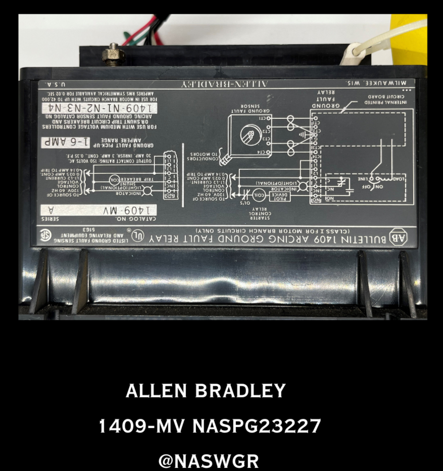1409-MV - ALLEN BRADLEY 1409-MV ARCING GROUND FAULT RELAY — North ...