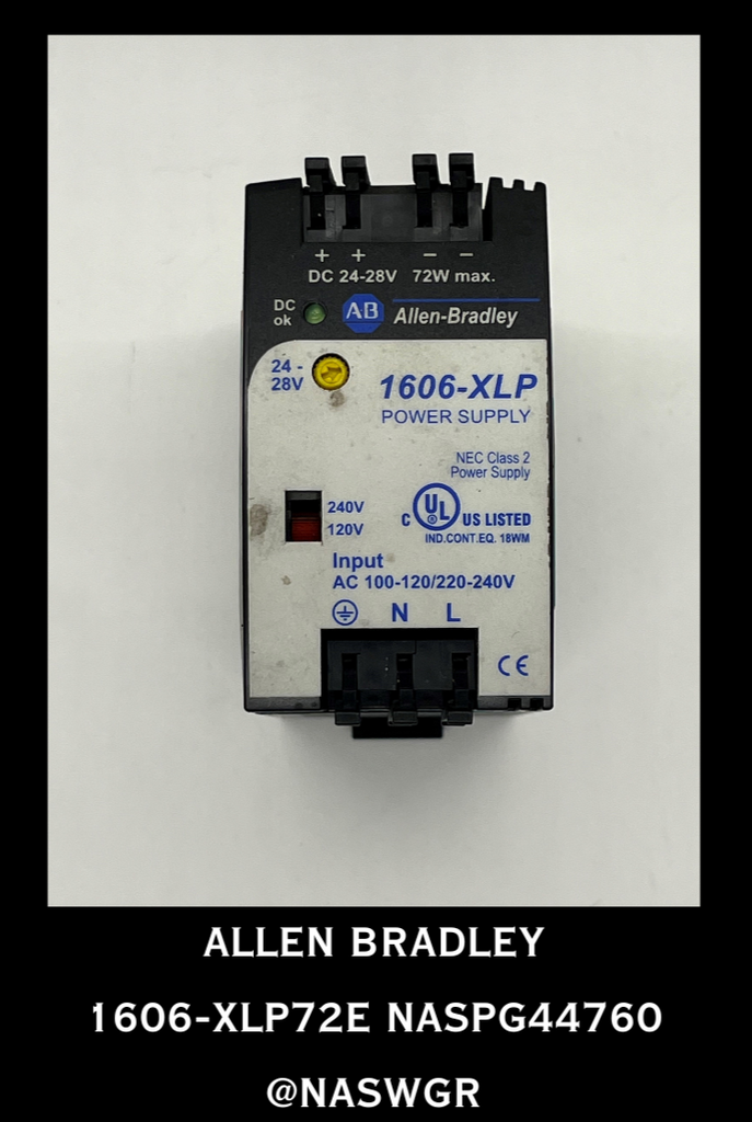 1606-XLP72E ~ Allen Bradley 1606-XLP72E 1606-XLP POWER SUPPLY — North ...
