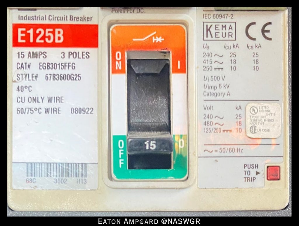Eaton / Cutler Hammer Ampgard Medium Voltage Control Cell Section- 250 ...