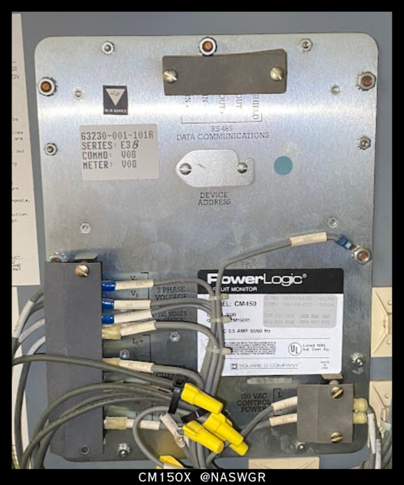 Square D CM150X1 Power Logic Circuit Monitor — North American ...