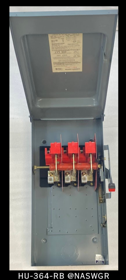 Square D HU364RB Heavy Duty Safety Switch - 200A/600V/N3R - Unused ...