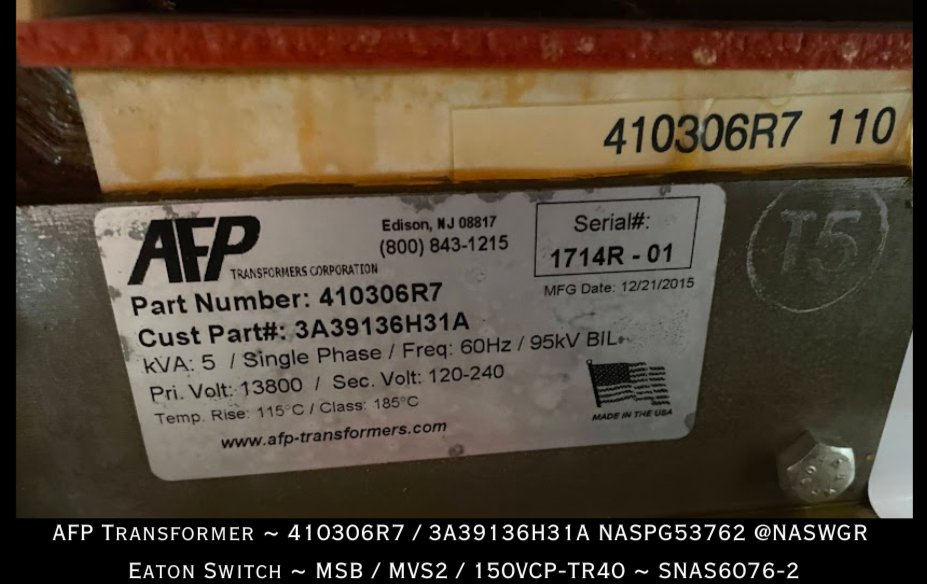 AFP Transformer 410306R7 / 3A39136H31A CPT — North American Switchgear ...