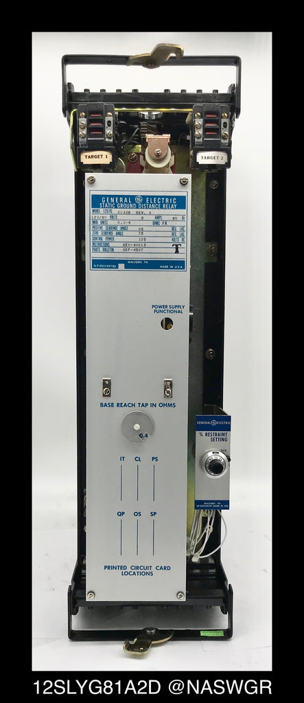 GE 12SLYG81A2D Static Three Phase Directional Ground Distance Relay ...