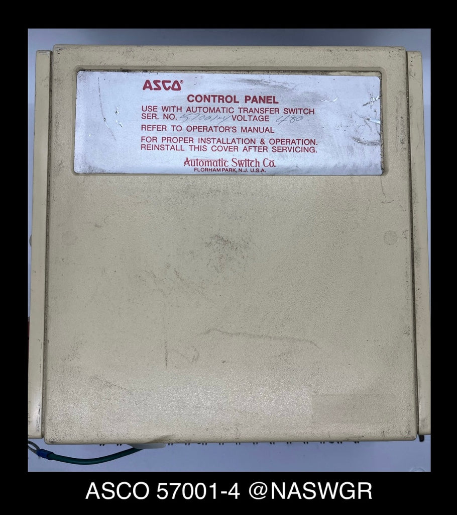 57001-4 ~ ASCO 57001-4 Automatic Transfer Switch Control Panel — North ...