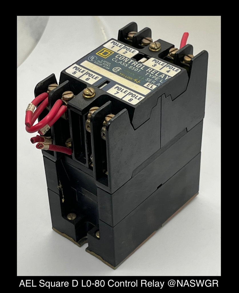 AEL ~ Square D AEL L0-80 Control Relay — North American Switchgear Store