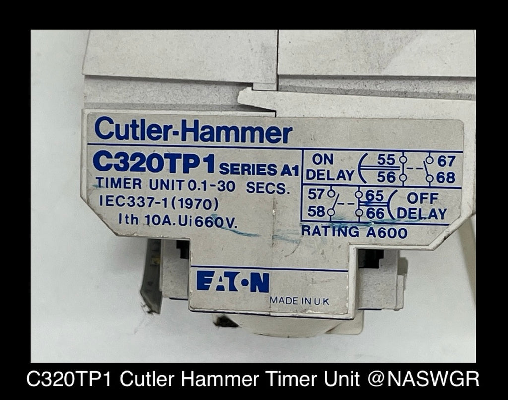 C320TP1 ~ Cutler Hammer C320TP1 Timer Unit — North American Switchgear ...