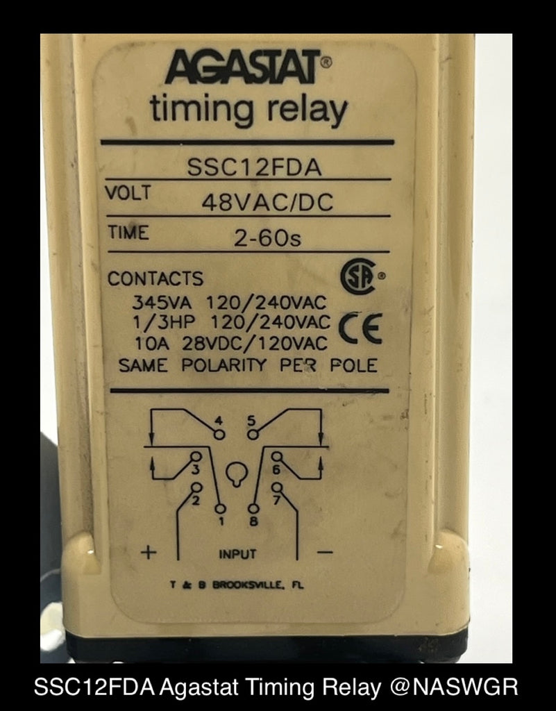 SSC12FDA ~ Agastat SSC12FDA Timing Relay — North American Switchgear Store