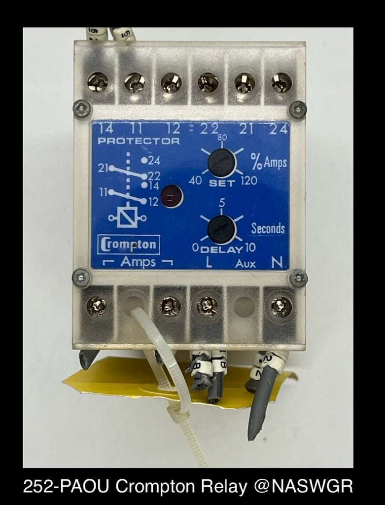 252-PAOU ~ Crompton 252-PAOU Relay — North American Switchgear Store