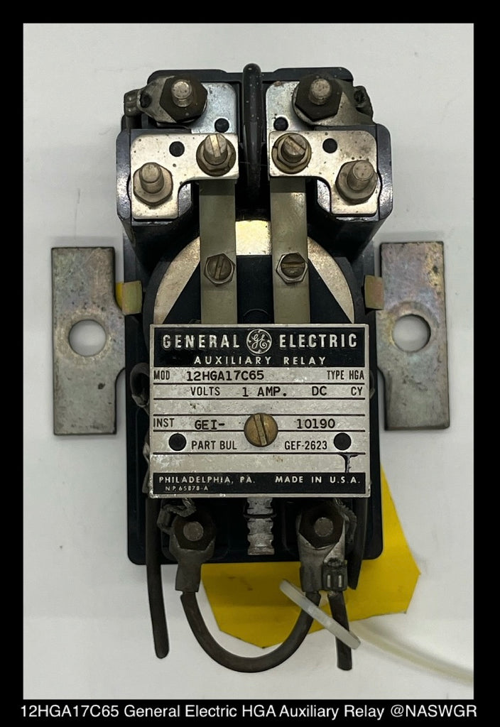 12HGA17C65 ~ General Electric 12HGA17C65 HGA Auxiliary Relay — North ...