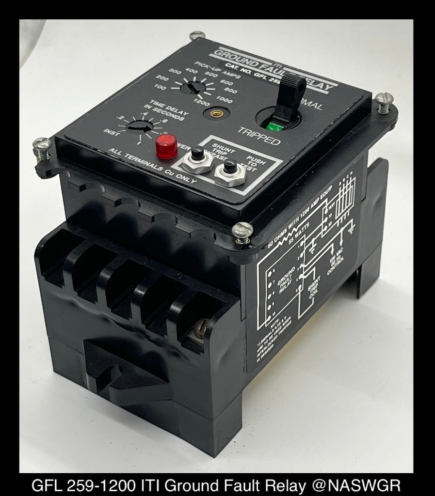 Instrument Transformers Inc. GFL 259-1200 Ground Fault Relay - 1200 Am ...