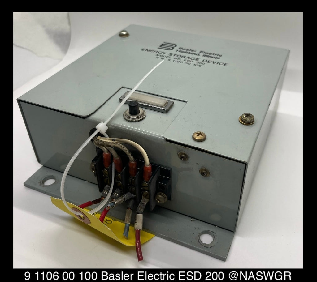 9 1106 00 100 ~ Basler Electric 9 1106 00 100 Energy Storage Device 20 ...