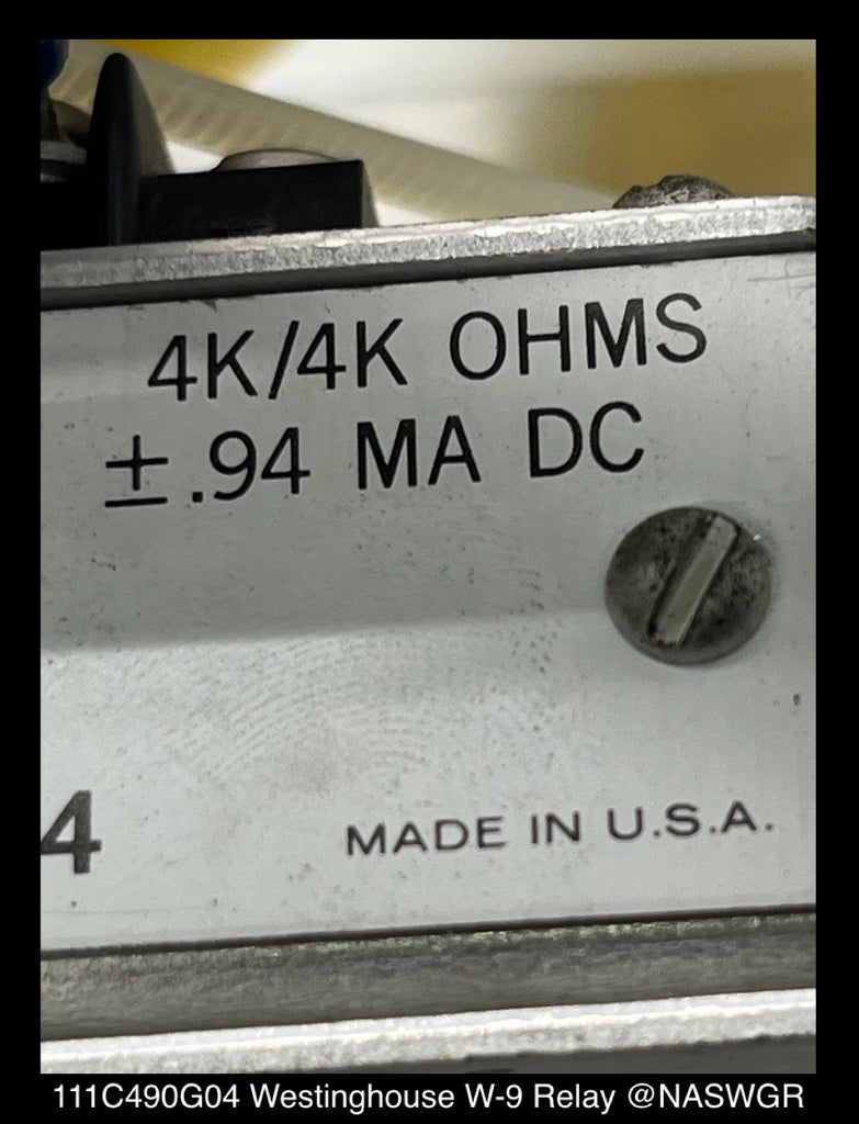 Westinghouse 111C490G04 W-9 Relay — North American Switchgear Store