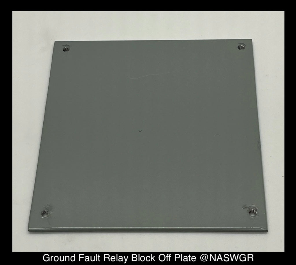 Ground Fault Relay Block Off Plate — North American Switchgear Store