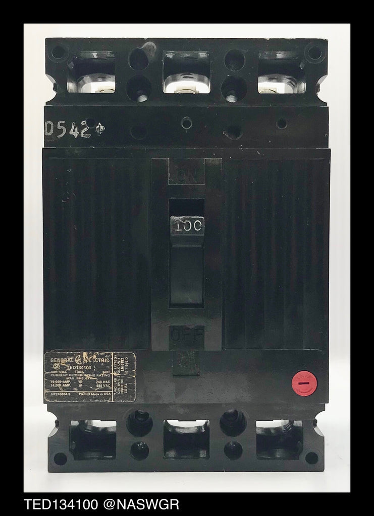 General Electric TED134100 Molded Case Circuit Breaker - 100 Amp ...