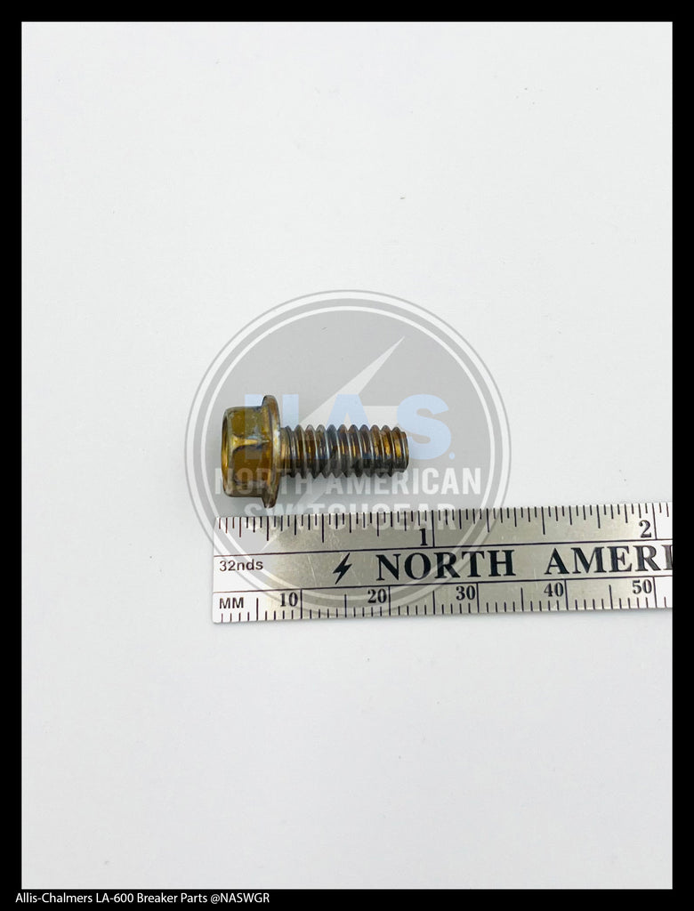 Allis-Chalmers LA-600A/LA-800A Breaker Ground Bar Screw- P/N: 18-657-7 ...