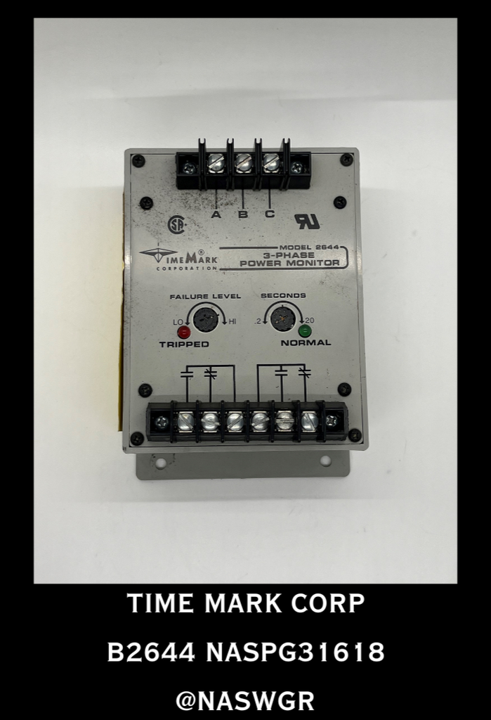 B2644 ~ Time Mark Corp. B2644 3 PHASE POWER MONITOR — North American ...