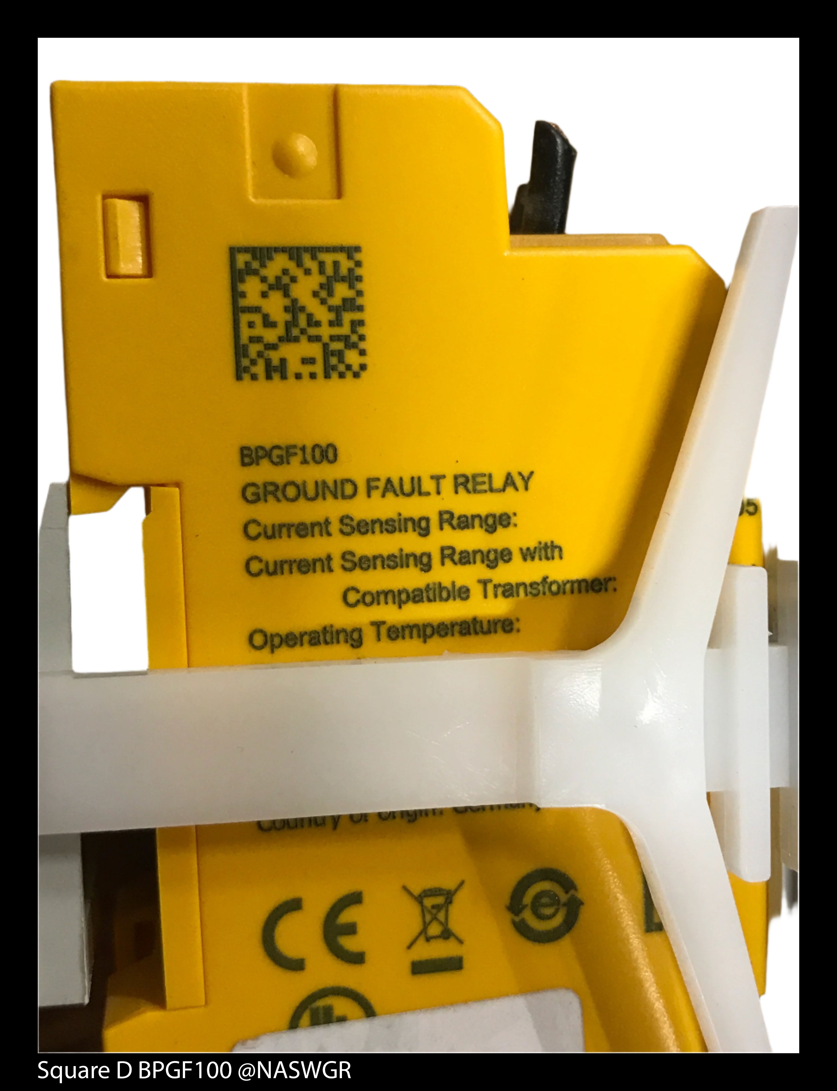 BPGF100 ~ Square D BPGF100 Ground Fault Relay — North American ...