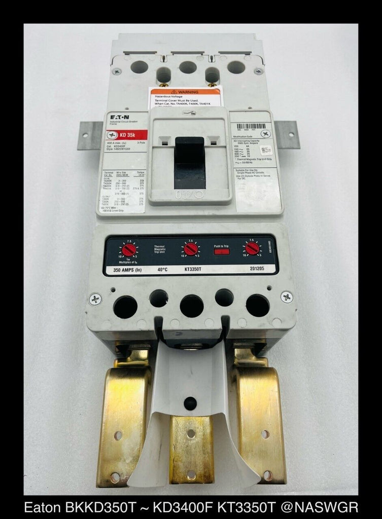 Eaton BKKD350T / KD3350 Pow-R-Stock Main Breaker Kit — North American ...