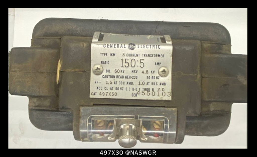 General Electric JKM-3, 497X30 Current Transformer - 150:5 Amp — North ...
