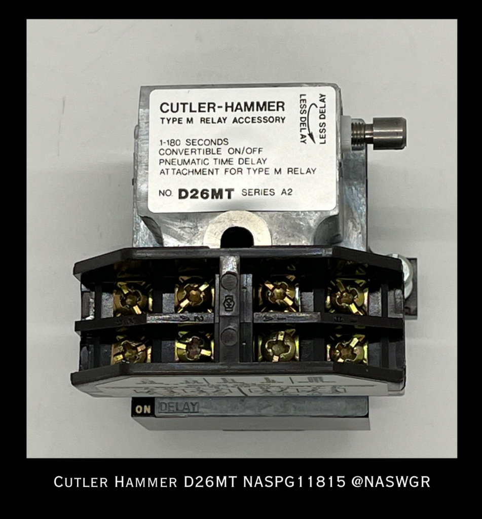 Cutler Hammer D26MT PNEUMATIC TIMER ATTACHMENT — North American ...