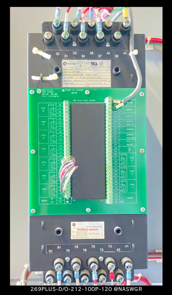 General Electric 269Plus-D/O-212-100P-120 Motor Management Relay ...
