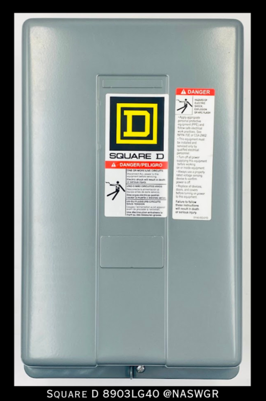 Square D 8903LG40V02 Lighting Contactor - 30 Amp, 120V Coil - Unused ...