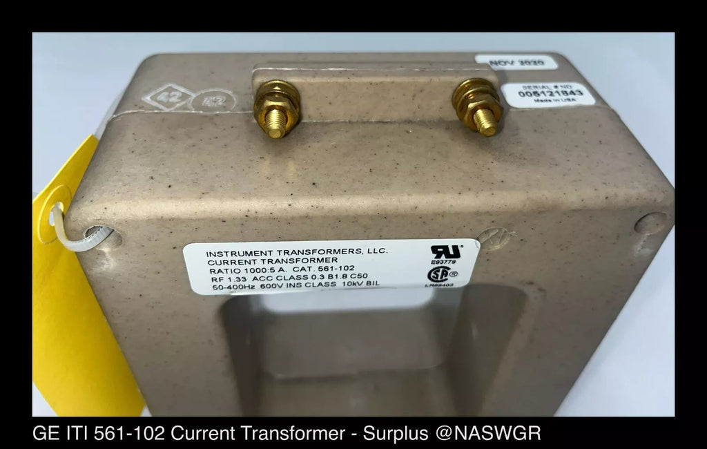 GE ITI 561-102 - Indoor Current Transformer 1000:5A Ratio - Surplus ...
