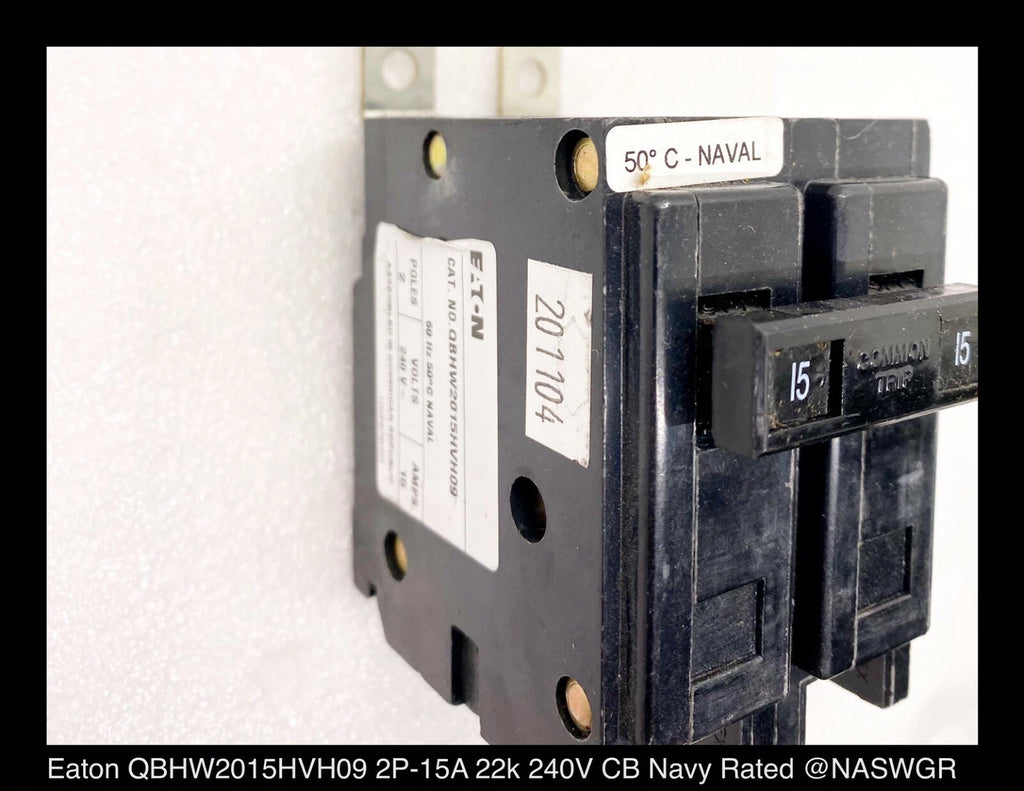 Eaton QBHW2015VH09 Molded Case Circuit Breaker - 15 Amp - Unused Surpl ...