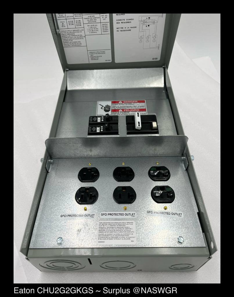Eaton CHU2G2GKGS 125A Power Outlet Panel - Unused Surplus — North ...