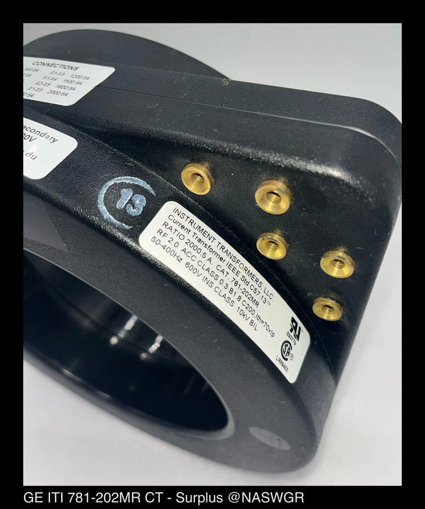 GE ITI 781-202MR - Current Transformer - Unused Surplus 2000:5A/600V ...