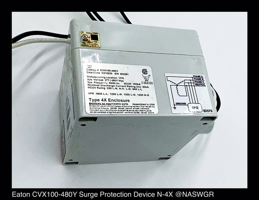 Eaton CVX100-480Y Surge Protective Device - Surplus — North American ...