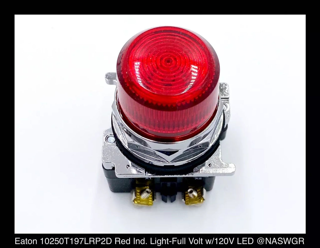 Eaton 10250T197LRP2D Red Indicating Light Full Voltage - New Surplus ...