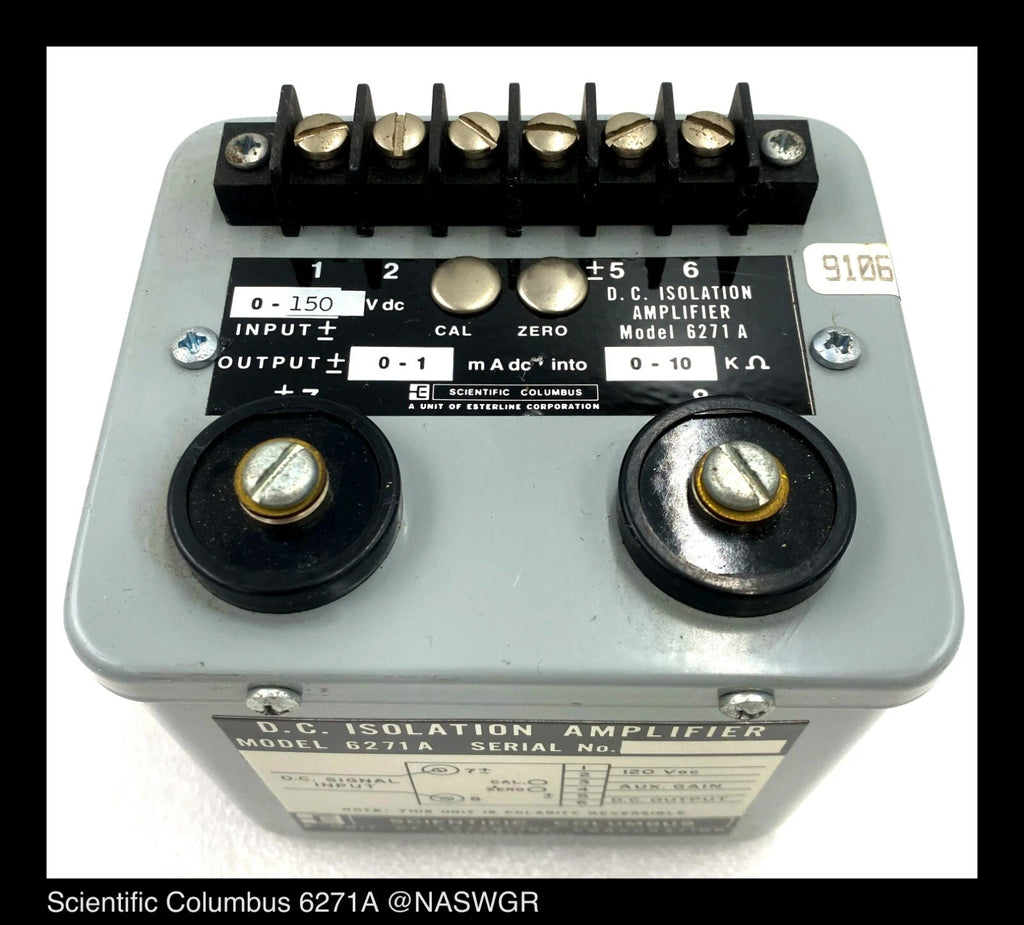 6271A - Scientific Columbus DC Isolation Amplifier — North American ...