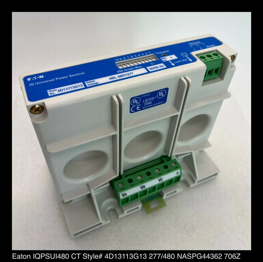 Eaton IQPSUI480 IQ Universal Power Sentinel CT Style# 4D13113G13 Unuse ...