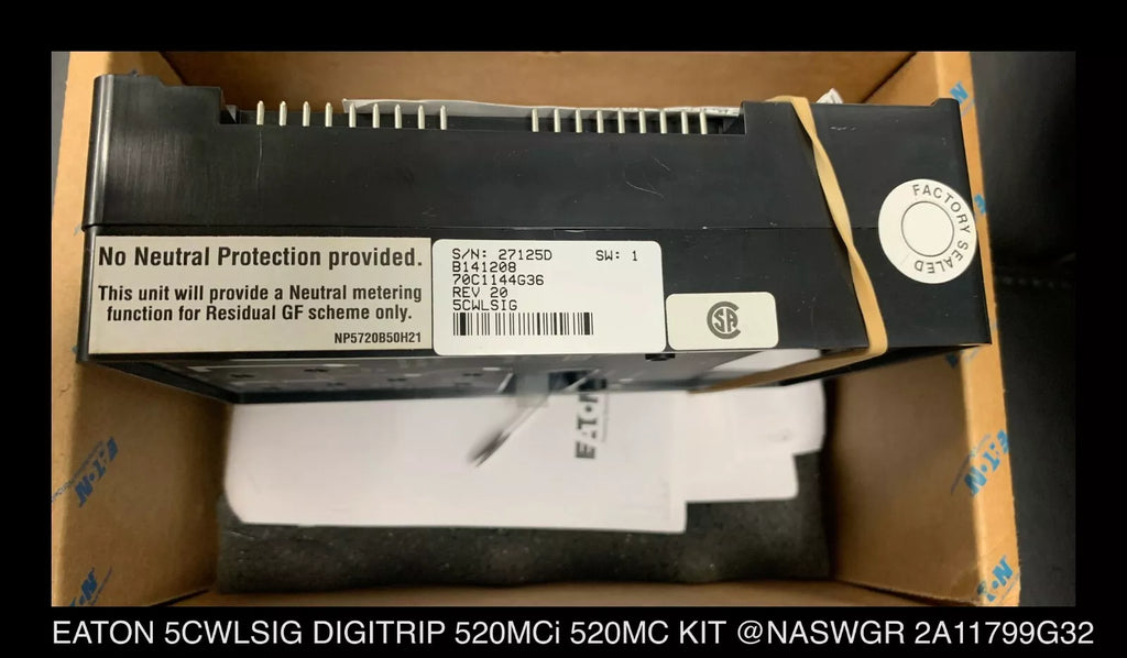 Eaton Digitrip 520MCi 5CWLSIG Trip Unit - Unused Surplus — North ...
