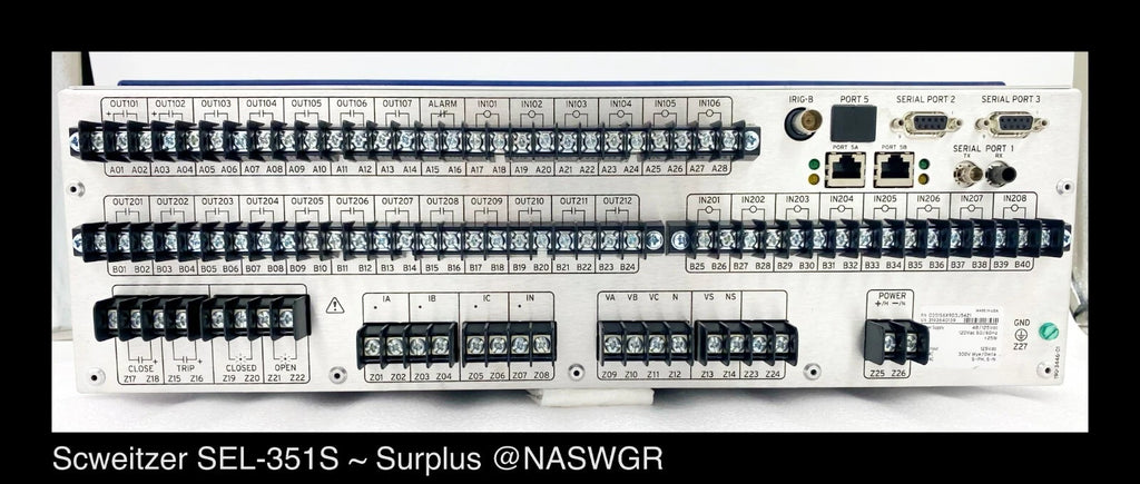 SEL-351S - Schweitzer 0351S6X9D3J5421 SEL-351S Protection System - Sur ...